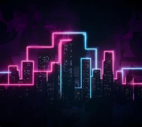 Aesthetic Dark Wallpaper Background Neon Light Premium Ai Generated Image