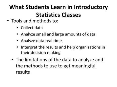 Ppt Student Engagement In Statistics Classes Powerpoint Presentation