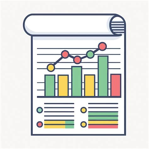 Premium Vector Colorful Data Report Illustration