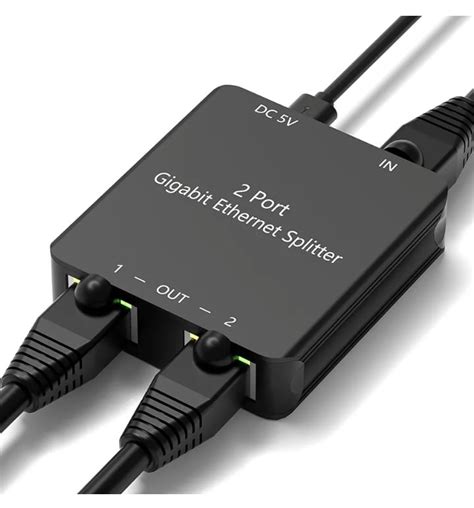 Ethernet Splitter 1 To 2 High Speed 1000mbps Rj45 Gigabit Ethernet Splitter Lan Internet