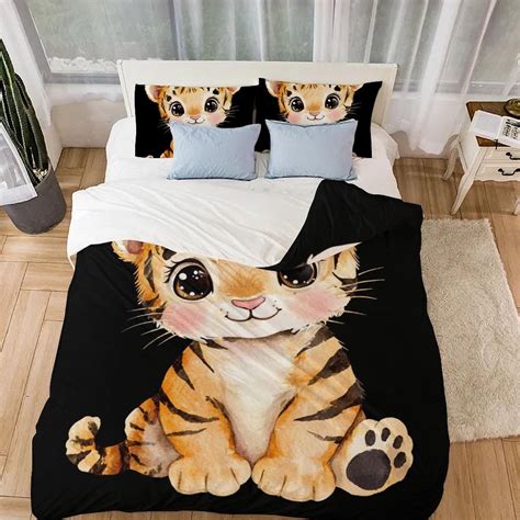 Tiger Quilt Cover 3d Printed Bedding Set Comforter Covers Duvet Cover 3