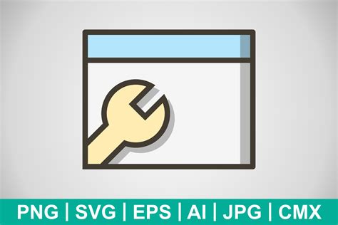 Vector Browser Settings Icon Graphic By Iyikon · Creative Fabrica