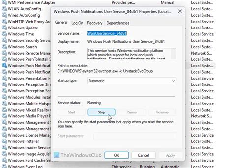 Windows Push Notifications User Service High Memory Usage