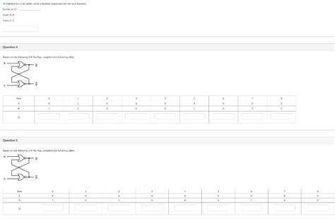 Solved To Implement A 1 Bit Adder Wite A Boolean Expression