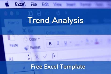Trend Analysis Excel Template Financial Analyst