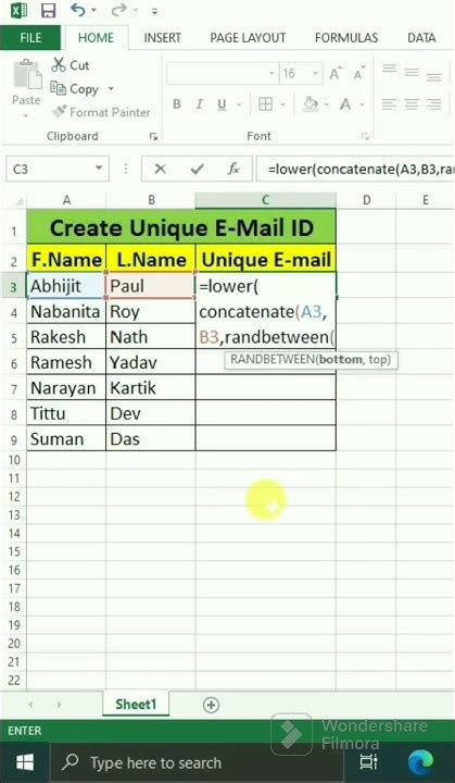 Excel Formulas Excelformulahacks Shorts Excelformulas Exceltutorial Email Gmail