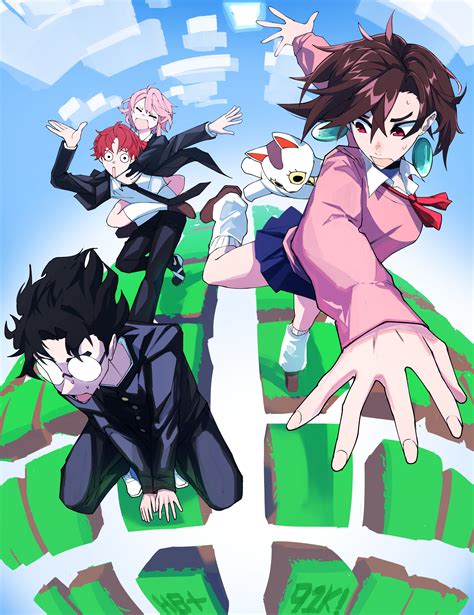 Ayase Momo Takakura Ken Jin Enjoji And Shiratori Aira Dandadan Drawn By Heartbreakjuan