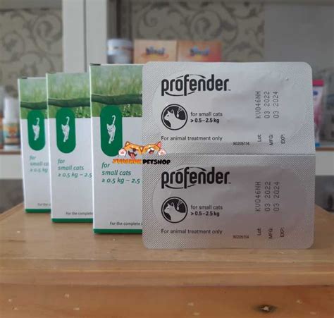 Profender Spot On 035ml For Small Cats 1 Tube Obat Cacing Kucing