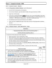 Exam 1 Computer Concepts Objective And Project Instructions Course Hero