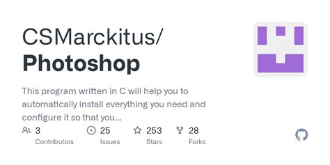 GitHub CSMarckitus Photoshop This Program Written In C Will Help You To Automatically Install