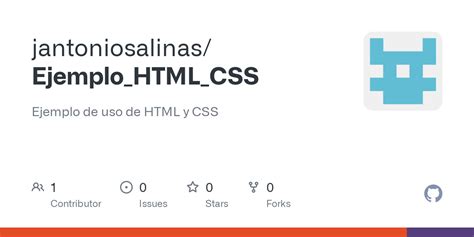 Github Jantoniosalinas Ejemplo Html Css Ejemplo De Uso De Html Y Css