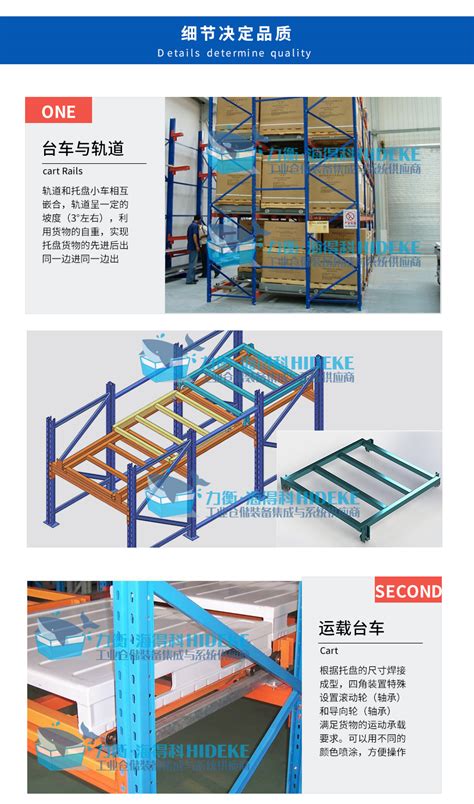 后推压入式货架 南京力衡海得科工业设备有限公司