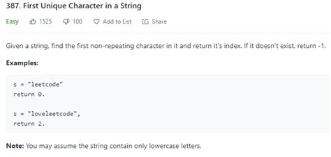 Solved Given A String Find The First Non Repeating