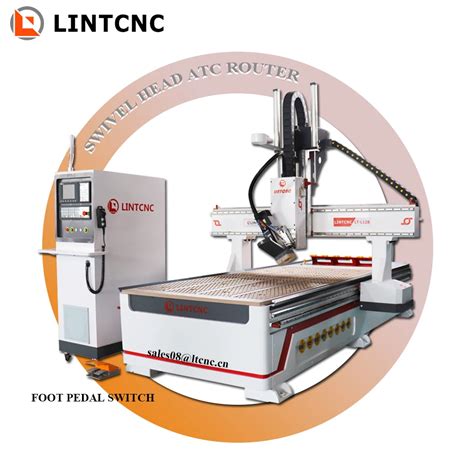 5 Axis Cnc Machine Linear Atc Router Woodworking 1325 Swing Head 9kw 1500w Servo Motors Cheap 