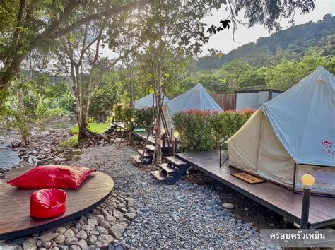 ละเมอแคมป์ ที่พักเปิดใหม่ริมธารน้ำ ตำบลชะอม สระบุรี สุนัขเข้าพักได้ มีลานกางเต็นท์ ติดลำธาร