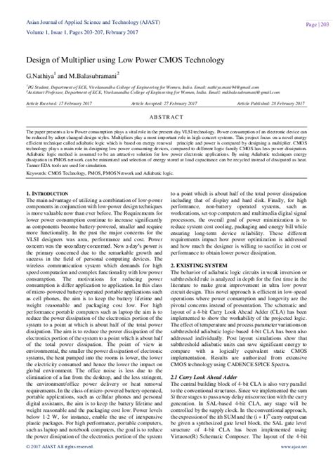 Pdf Design Of Multiplier Using Low Power Cmos Technology