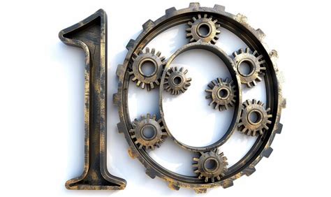 A Number 10 Made By The Number 10 Premium Ai Generated Image
