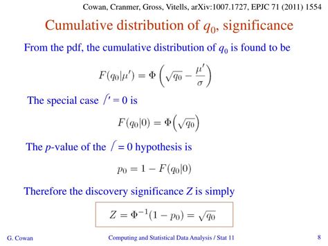 Ppt Computing And Statistical Data Analysis Stat 11 Nuisance Parameters Bayes Factors