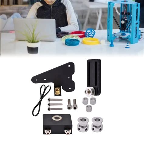 Aluminum Dual Z Axis Lead Screw Safety Kit With Timing Belt For Cr10 Ender3 3s 3d Printers