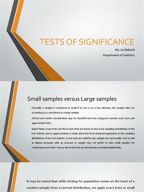 Tests Of Significance 1 Pdf Statistical Significance Statistical