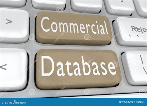 Commercial Database Concept Stock Illustration Illustration Of Chart Financial 99262298