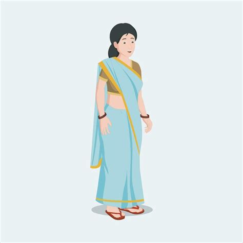 Indian Village Woman Vector Art Icons And Graphics For Free Download