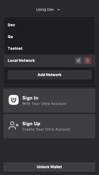 How To Add Custom Networks Ultra Io Docs