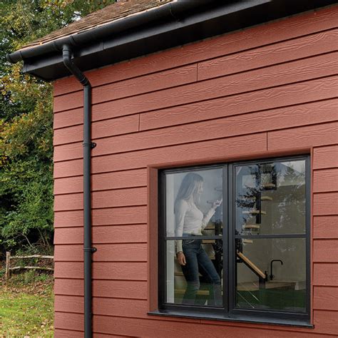 Cedral Lap Brick Red C72 Fibre Cement Woodgrain Cladding Cladding