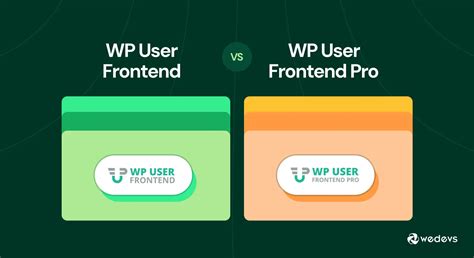 Wp User Frontend Vs Wp User Frontend Pro Which One You Need Wedevs