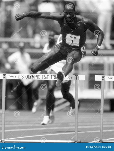 Edwin Moses Editorial Stock Image Image Of States America 74937594