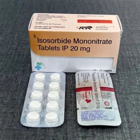 Isosorbide Mononitrate Tablets 20 Mg At ₹ 120 Strip In Nagpur Id 2854980710448