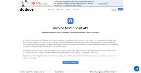 Matchpoint Dodocsai Ai Tool For Invoices