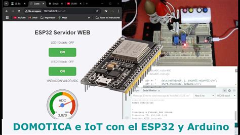07 🚀 Domótica E Iot Con Esp32 Y Arduino 💡 Graficas Web ⚡ Youtube