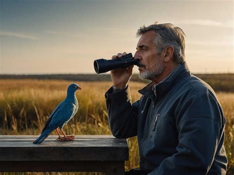 Healthcare Administrator Sitting With A Pair Of Binocu 3 Premium Ai Generated Image