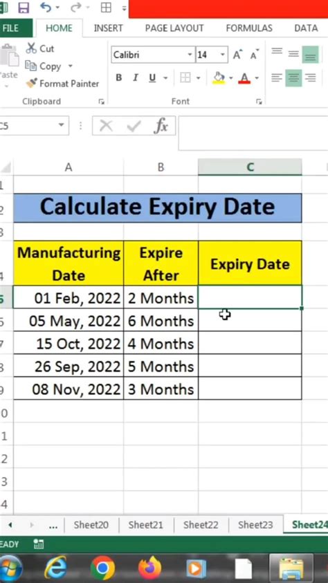 Calculate Expiry Date In Excel 2024