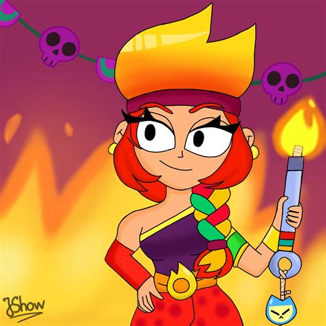 Amber Fanart R Brawlstars