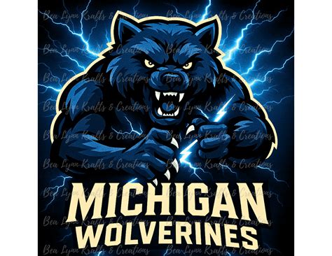 🏈 Fierce Michigan Wolverines Mascot Png Payhip
