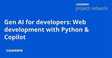 gen ai for developers web development with python and copilot
