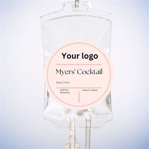 Editable Iv Bag Labels Printable Iv Bag Labels Editable Canva Labels