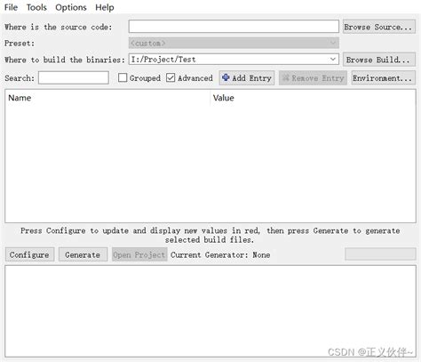 构建freeglut库精简版使用mingw Vscode Cmake Gui 构建freeglut库mingw配置