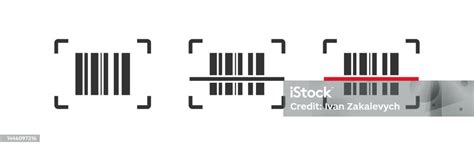 Icône De Codebarres Symbole Dillustration De Codebarres Du Scanner Vecteur Autocollant De