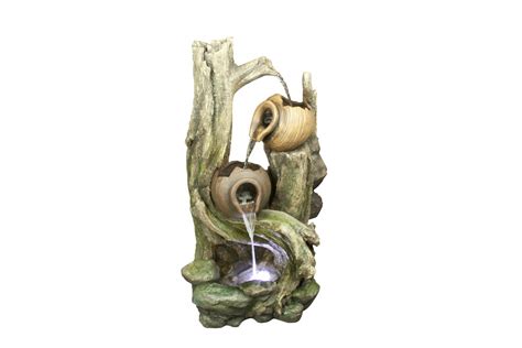 Tree Trunk With Pots Water Fountain Water Feature DW23012 Water Features Online Indoor Water