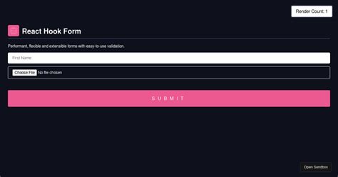 React Hook Formfile Input Reset Getvalues Codesandbox