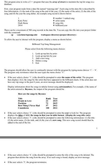 Solved First Your Program Roads From A Data File Named