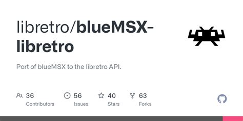 Github Libretrobluemsx Libretro Port Of Bluemsx To The Libretro Api