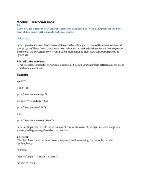 Module 1 Question Bank Pdf Parameter Computer Programming Computer Programming