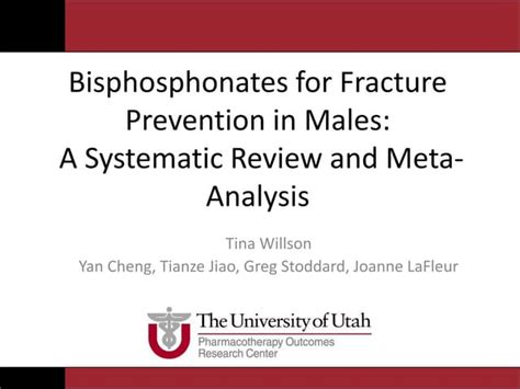 Bisphosphonates For Fracture Prevention In Males A Systematic Review And Meta Analysis Ppt
