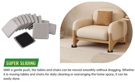 Yiemi Furniture Sliders35 Square Table And Chair Leg