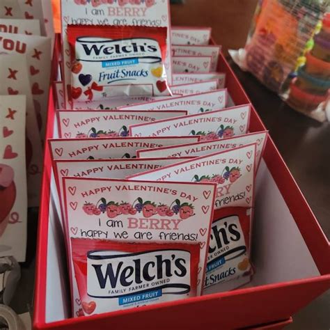 Fruit Snack Class Valentine Printable School Valentine Snack Tag