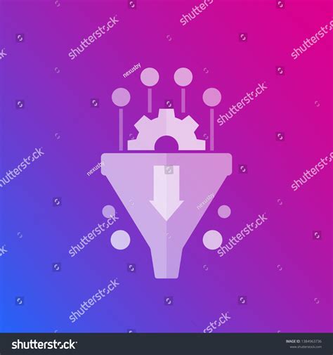 Conversion Rate Optimization Sales Funnel Vector Stock Vector Royalty Free 1384963736